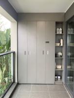 China Starry Gray Balcony Storage Unit Washing Machine And Dryer Cabinet Customizable for sale