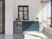 China Glacial Green Stainless Steel Balcony Cabinet with Dual Splash Guard for sale
