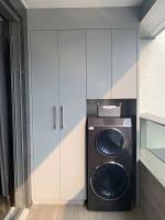 China Alocasia Stainless Steel Balcony Laundry Storage Cabinet for sale