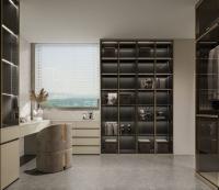 China White-Almond U-Shaped Wardrobe with Corner Vanity for sale