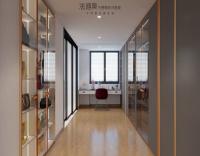 China Meridian Grey Walk-In Closet with Vanity Area and Tea Crystal Glass for sale