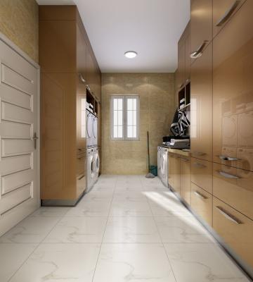 China Gold Stainless Steel Laundry Room Cabinets with Washer/Dryer Integration for sale
