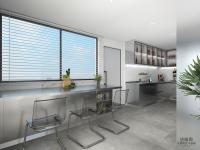 China U-Shaped Stainless Steel Kitchen Cabinets with LED Display for sale