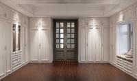 China French-Style White Stainless Steel Walk-In Closet with Vanity for sale