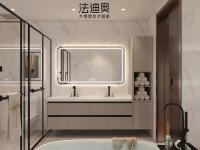 China Champagne Matte Stainless Steel Bathroom Vanity with Dual Sinks for sale