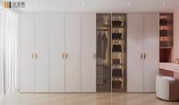 China Modern Wardrobe Blush Pink And Ivory With Custom Stainless Steel Design for sale