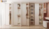 China Modern Wardrobe Blush Pink And Ivory With Custom Stainless Steel Design for sale