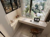 China Stainless Steel Bedroom Wardrobe Cabinet  With Built-In Desk Extension for sale