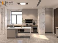 China U-Shaped Stainless Steel Kitchen Cabinet with Wine Display for sale