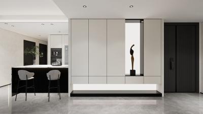 China White Stainless Steel Shoe Cabinet with Illuminated Back Panel for sale