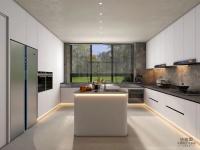 China Modern Kitchen Cabinet Fadior S U-Shaped Ultra-Modern Stainless Steel Kitchen For Contemporary Living Durable Functional And Elegant for sale