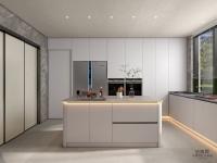 China Modern Kitchen Cabinet Fadior S U-Shaped Ultra-Modern Stainless Steel Kitchen For Contemporary Living Durable Functional And Elegant for sale
