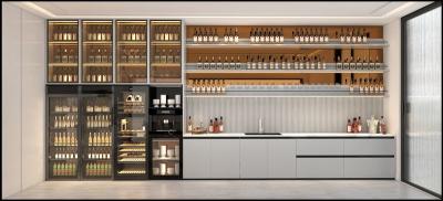 China Stainless Steel Wine Cabinet Modern Design Ample Storage Luxury Aesthetics for sale