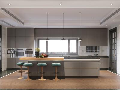 China Ultima Edge Cold Metal Industrial Style Kitchen Cabinets With Dual Space Design for sale