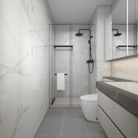 China Modern Luxury Stainless Steel Vanity Space Saving Smart Design Seamless Integration for sale