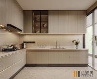 China Fadior Steel Kitchen With Wood Grain & Marble Top 304-Grade Anti-Rust And No VOC for sale