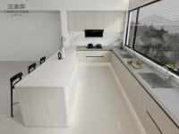China White Stainless Steel Kitchen Cabinets with Integrated Appliances for sale