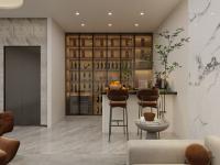 China Custom Stainless Steel Wine Cabinet with Glass Doors & Brown Panels for sale