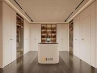 China White Stainless Steel Walk-In Closet with Central Island for sale