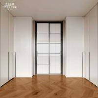 China Pure White Handleless Stainless Steel Walk-In Closet for sale