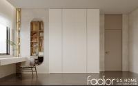 China Custom Beige Stainless Steel Wardrobe And Vanity Desk for sale