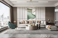 China Neutral Stainless Steel Living Room Cabinets with Display Shelving for sale