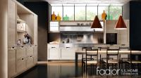 China Natural Wood Stainless Steel Kitchen Cabinets with Display & Oven Tower for sale