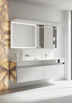 China Pearl White Bathroom Vanity Cabinet in 304 Stainless Steel for sale