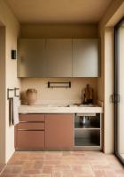 China Stainless Steel Balcony Storage Cabinet with Terracotta Panels and for sale
