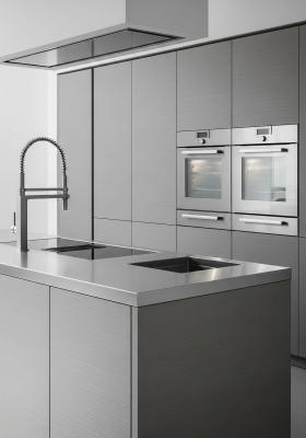 China Urban Stone Minimal Kitchen Island System in 304 Stainless Steel for sale