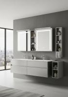 China Urban Stone Minimal Wall-Mounted Vanity in 304 Stainless Steel for sale