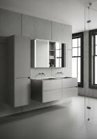China Linear Stone Bath Vanity in 304 Stainless Steel for sale