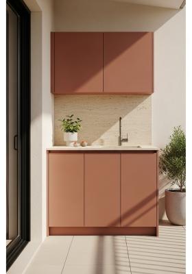 China Terracotta-Tone Garden Cabinet in 304 Stainless Steel for sale