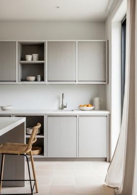 China Whitewashed Ash Balcony Storage System in 304 Stainless Steel for sale