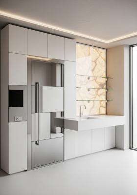 China Mirror-Panel Entry System in 304 Stainless Steel with Pearl Nano-Coating for sale