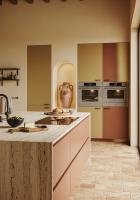China Sun-Baked Terracotta Kitchen Island in 304 Stainless Steel for sale