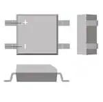 China B6S_R2_00001 Bridge rectifier mini surface mount glass passed single-phase bridge rectifier 600 v0.8a MDI for sale