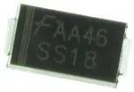China SS18 Schottky diode and rectifier 1a 80V Rectifier Schottky Barrier for sale