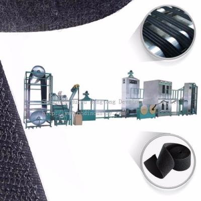 China Industrial Velcro Tape Gluing & Coating Machine 220mm Width 11.3-25kW Power for High-Output Production for sale