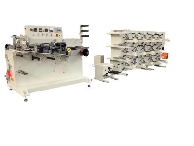 China Adjustable Speed Diaper Hook Slitting and Rewinding Machine with 22 kW Motor and 600 mm Rollers for sale