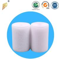 China White Hook and Loop Tape 25m Roll Reusable Fabric Fastener for Cable Management for sale
