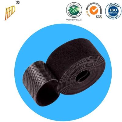 China Hook And Loop Tape Black Back-to-Back Hook and Loop Tape for Wholesale & Supplier for sale