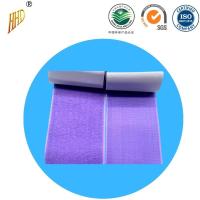 China Purple Customizable Self-Adhesive Hook and Loop Tape Roll 100% Nylon 25mm x 5m for sale