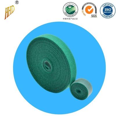 China Green Back-to-Back Hook and Loop Tape Roll 50mm High-Strength Adhesive Nylon for Industrial Garment Bulk Supply for sale