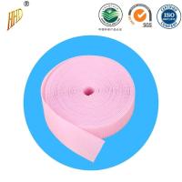 China Pink Nylon Injection Molded Hook and Loop Tape 25mm Soft Safe Reusable Fastener for Baby DIY Home Office for sale