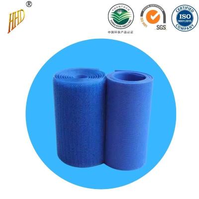 China Blue Nylon Injection Molded Hook and Loop Tape 50mm Width for Apparel Bags Shoes OEM for sale