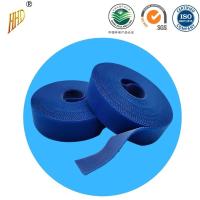 China Blue Premium Back-to-Back Double-Sided Hook and Loop Tape Roll 50mm x 25m Strong Adhesion Soft Durable for sale