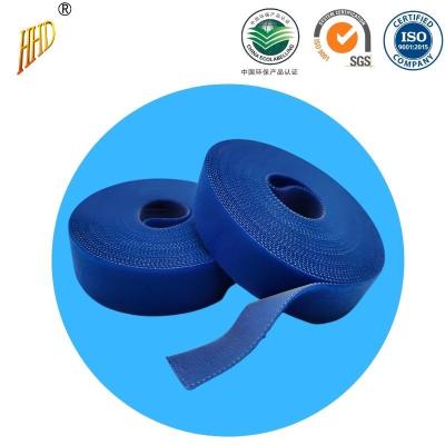 China Blue Premium Back-to-Back Double-Sided Hook and Loop Tape Roll 50mm x 25m Strong Adhesion Soft Durable for sale