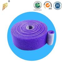 China Purple Nylon Back-to-Back Double-Sided Hook and Loop Tape Roll 50mm x 25m Strong Adhesion for sale