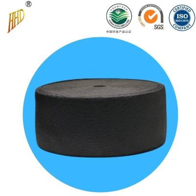 China 40mm Wide Nylon Elastic Hook and Loop Tape Roll High Strength Durable Stretchable for Apparel Shoes Bags for sale